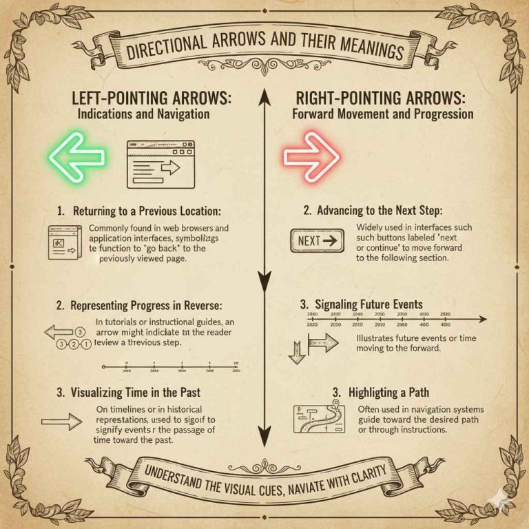 Arrow Pointing Left vs Right: What Directional Arrows Signify