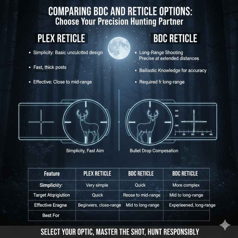 Deer Hunting Scope Reticles Explained: BDC Versus Plex