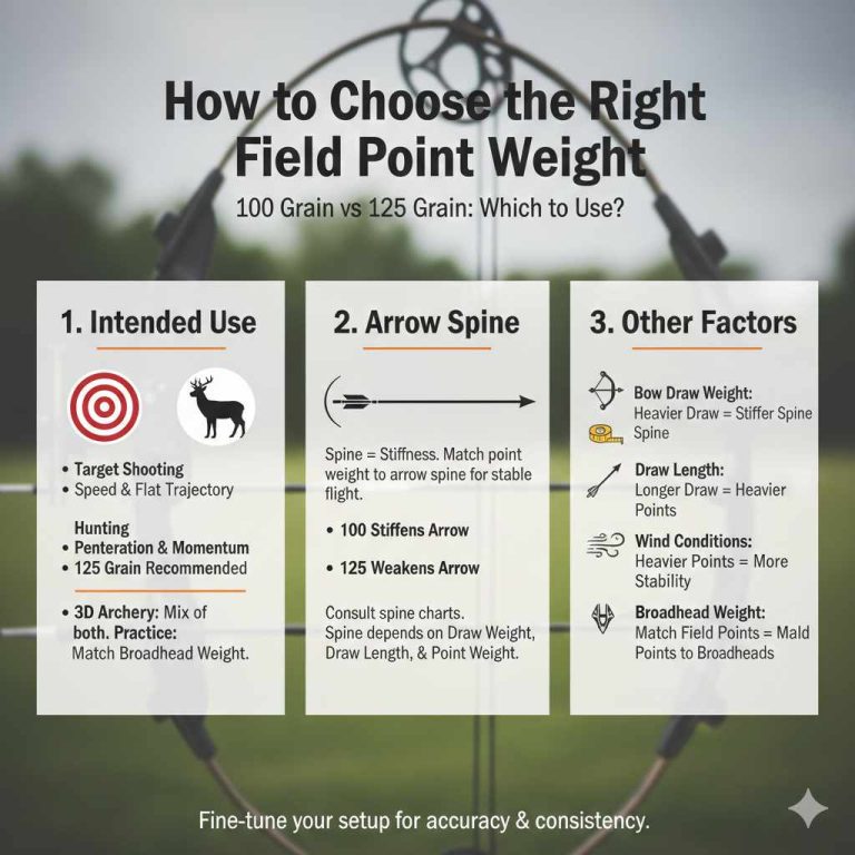 100 Grain vs 125 Grain Field Points: Making the Right Choice